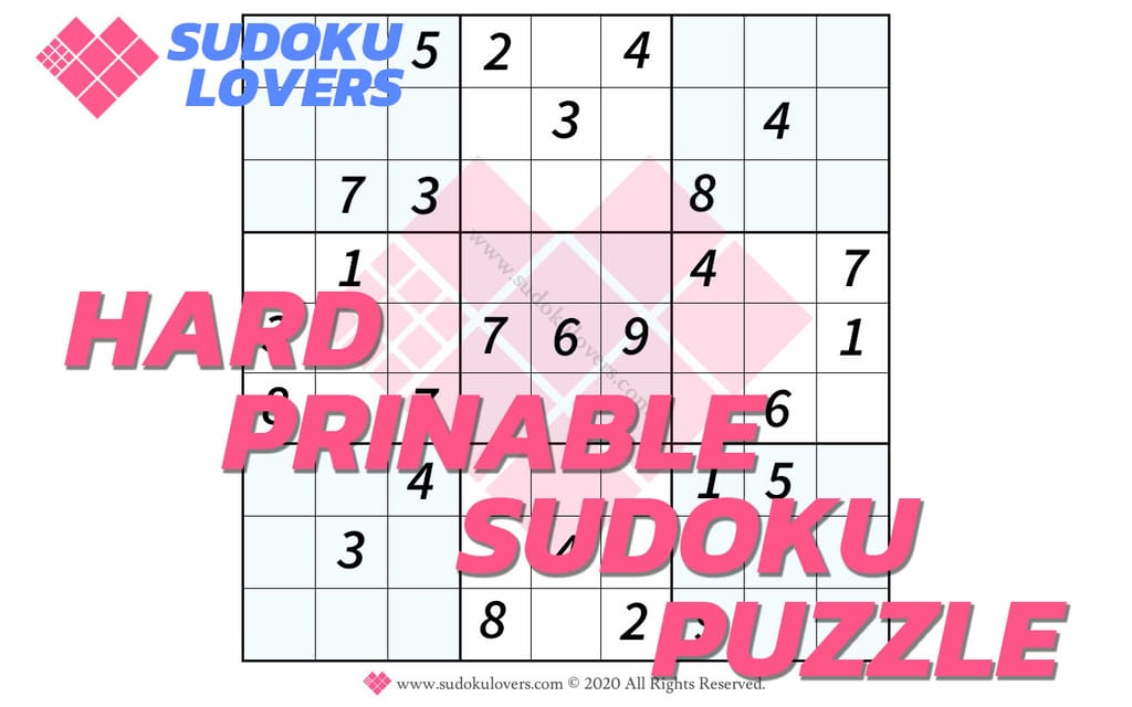 Free Printable Sudoku Puzzles PDF - Download All Levels